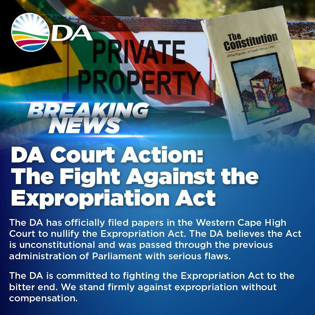 DA’s court challenge against Expropriation Act begins - Ward 48 Centurion